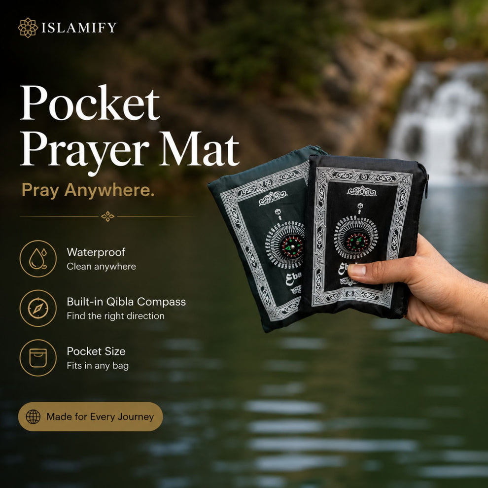 PocketPray – Portable Prayer Mat with Compass & Waterproof Design ...